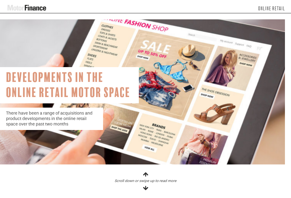 Developments in the online retail motor space - Motor Finance | Issue 9 ...