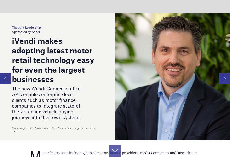 iVendi Thought Leadership - Motor Finance | Issue 34 | December 2023