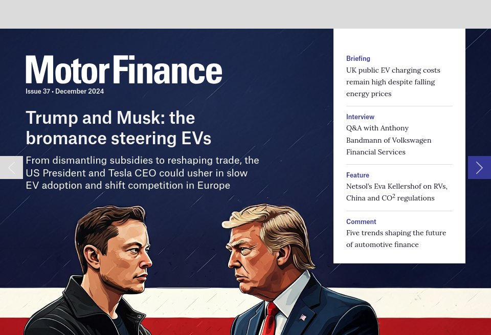 Home | Trump and Musk take the wheel on EVs - Motor Finance | Issue 37 ...