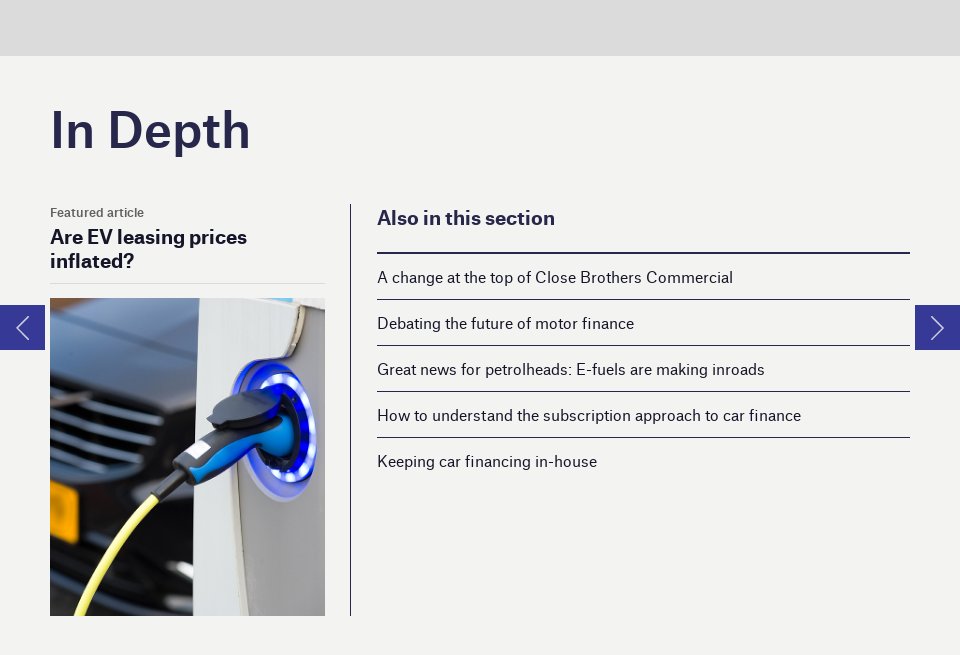 In Depth - Motor Finance | Issue 32 | June 2023