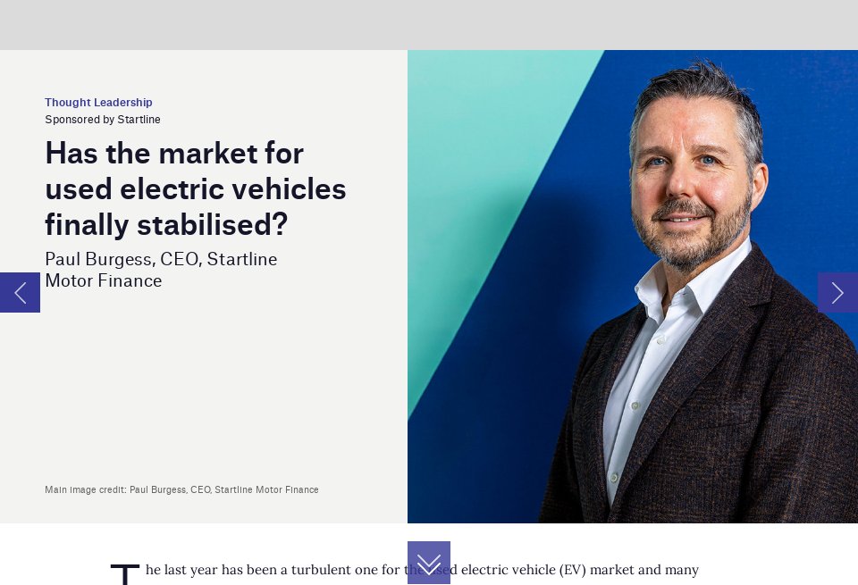 Startline Thought Leadership - Motor Finance | Issue 33 | September 2023